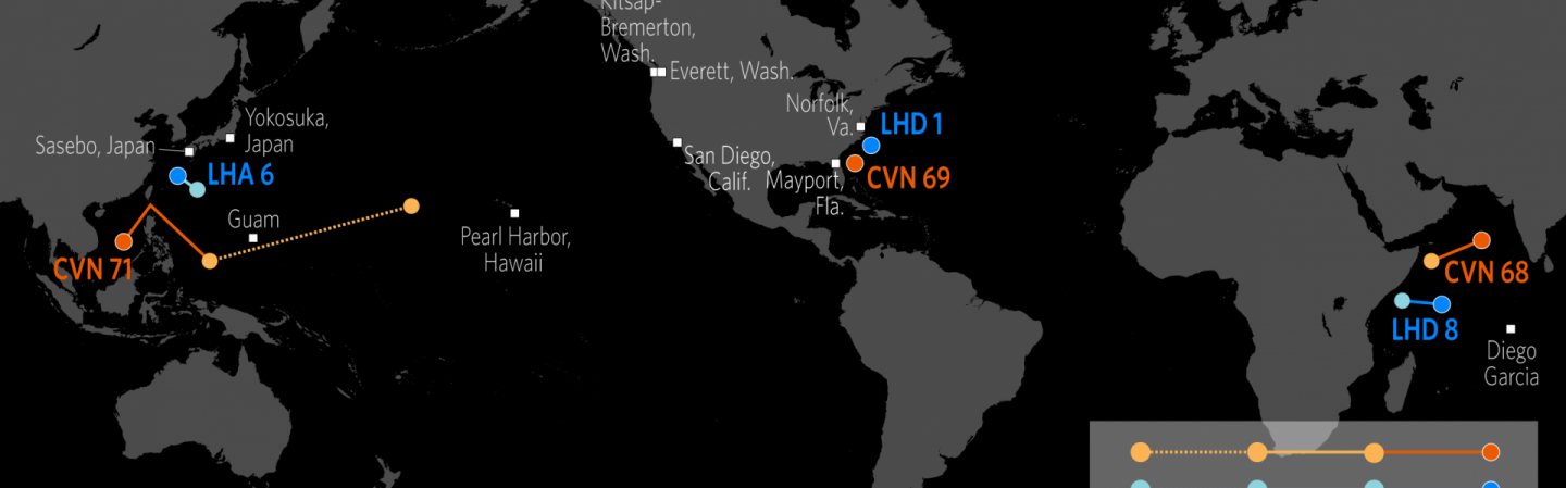 U.S. Naval Update Map: Jan. 28, 2021