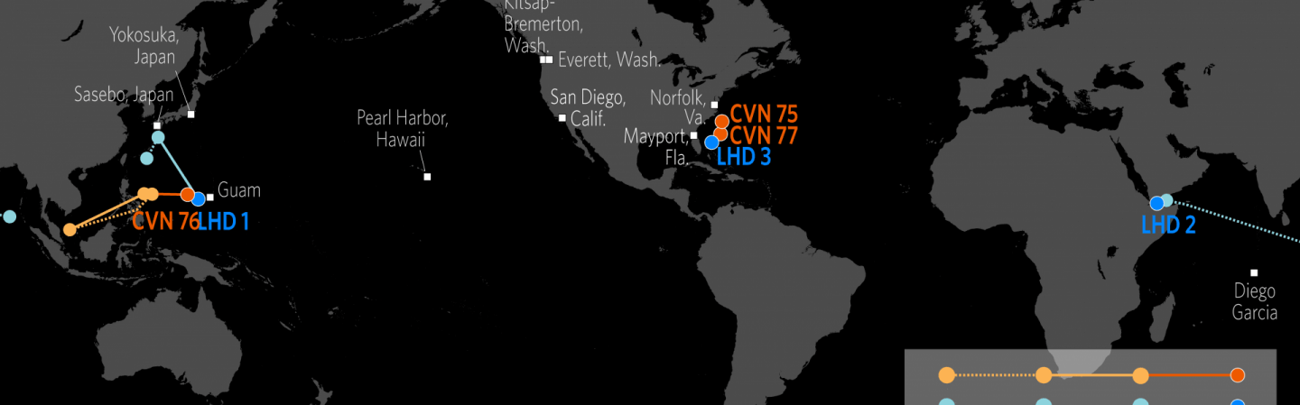U.S. Naval Update Map: Sept. 20, 2018