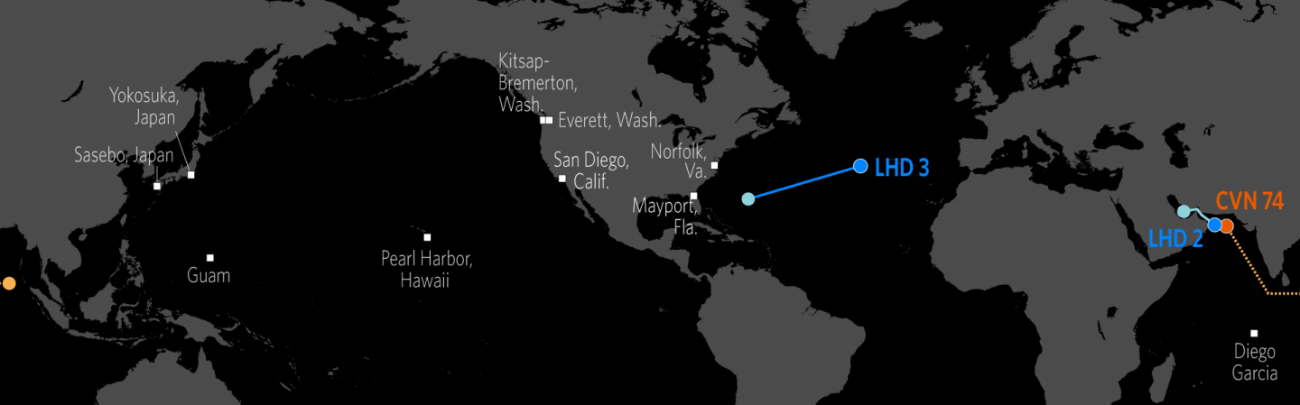 U.S. Naval Update Map: Dec. 27, 2018