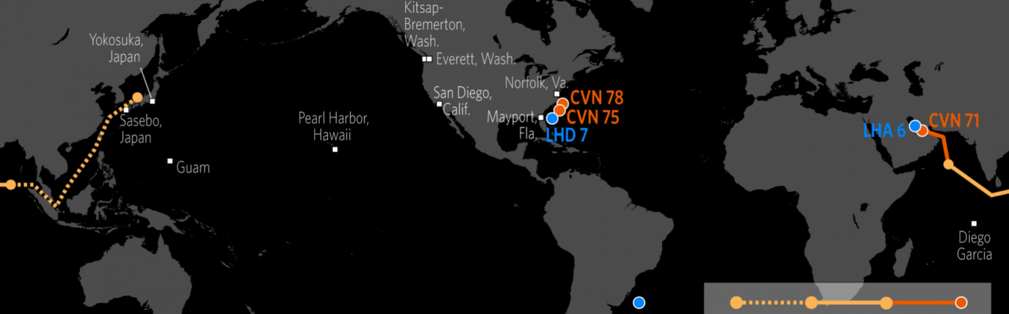 2018 Map Of Usa Navy Leaked - Map